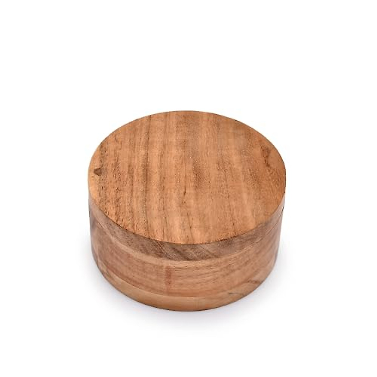 EDHAS Salt and Pepper - 2 Compartment Swivel Lid with Magnet to Keep Dry Kitchen Seasonings Storage Containers (4.75" x 4.75" x 2.5")