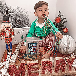 Reindeer Barf Rainbow Lace Licorice Funny Unique Christmas Stocking Stuffer Gag Birthday Girl, Boy and Teens Candy Gift