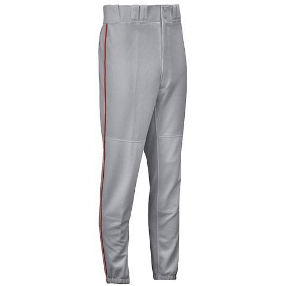 Mizuno mens Premier Piped Pant, Grey-red, Medium