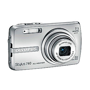 Olympus Stylus 740 7.1MP Digital Camera with Digital Image Stabilized 5x Optical Zoom (Silver)