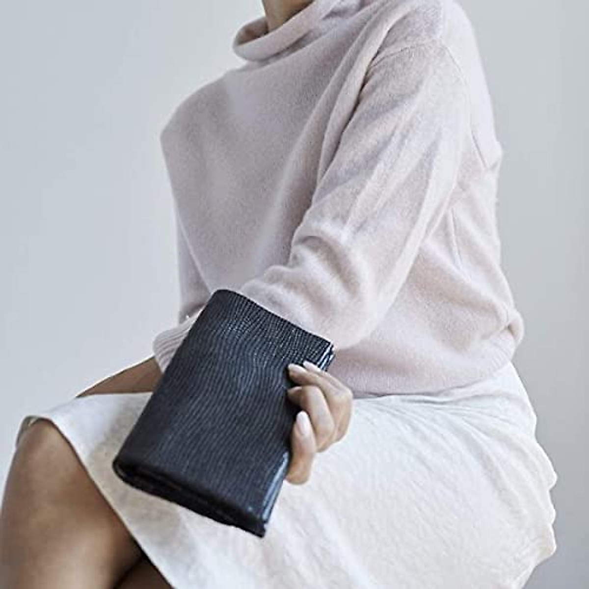 Latico Leathers Eloise Wallet Clutch, Full-Grain Leather, Black