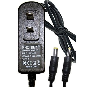 KHOI1971 2-Power TIP Wall Charger AC Adapter Power Compatible with Cobra HH50WXST HH 50WXST HH 50 WX ST Handheld CB Radio Power Supply Black