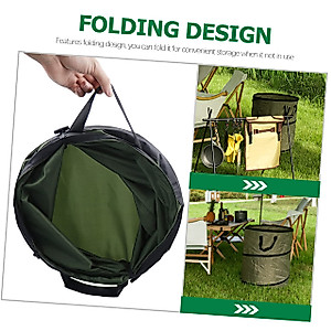 BESPORTBLE Foldable Trash Can, 30 Gallon Capacity, Alloy Steel Material, Easy to Use, Portable, Suitable for Camping, Tailgate Parties, Backyard Barbecues, Picnics, Beach Trips