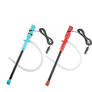 Hhobake Liquid Transfer Pump, Battery Operated Siphon Oil Water Fuel Pump with Bendable Suction Tube, Multi-Function Portable Pump for Liquids at 2.3 Gal/Minute