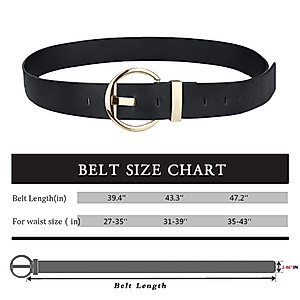 ALPHYLY Womens Leopard Print Leather Belts for Women, Waist Belts Designer Belt Women, For waist size 27-35''