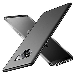 SNOSHO Galaxy Note 9 Slim Case,TPU Thin Soft Silicone Skin Flexible Lightweight Gel Rubber Anti-Scratch Shockproof Protective Cases Cover for Samsung Galaxy Note 9,Matte Black
