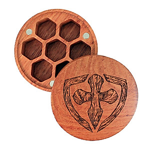 Paladin Roleplaying DND Dice Box - Solid Wood Storage Case for Polyhedral, RPG and Tabletop Gaming Dice