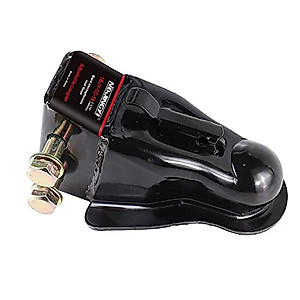 NBJINGYI 2-5/16 in Adjustable Trailer Coupler,14000LBS Capacity,Black Powder Coat