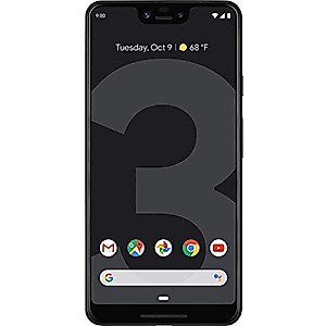 Google Pixel 3 XL 64GB Unlocked GSM & CDMA 4G LTE Android Phone w/ 12.2MP Rear & Dual 8MP Front Camera - Just Black (Renewed)