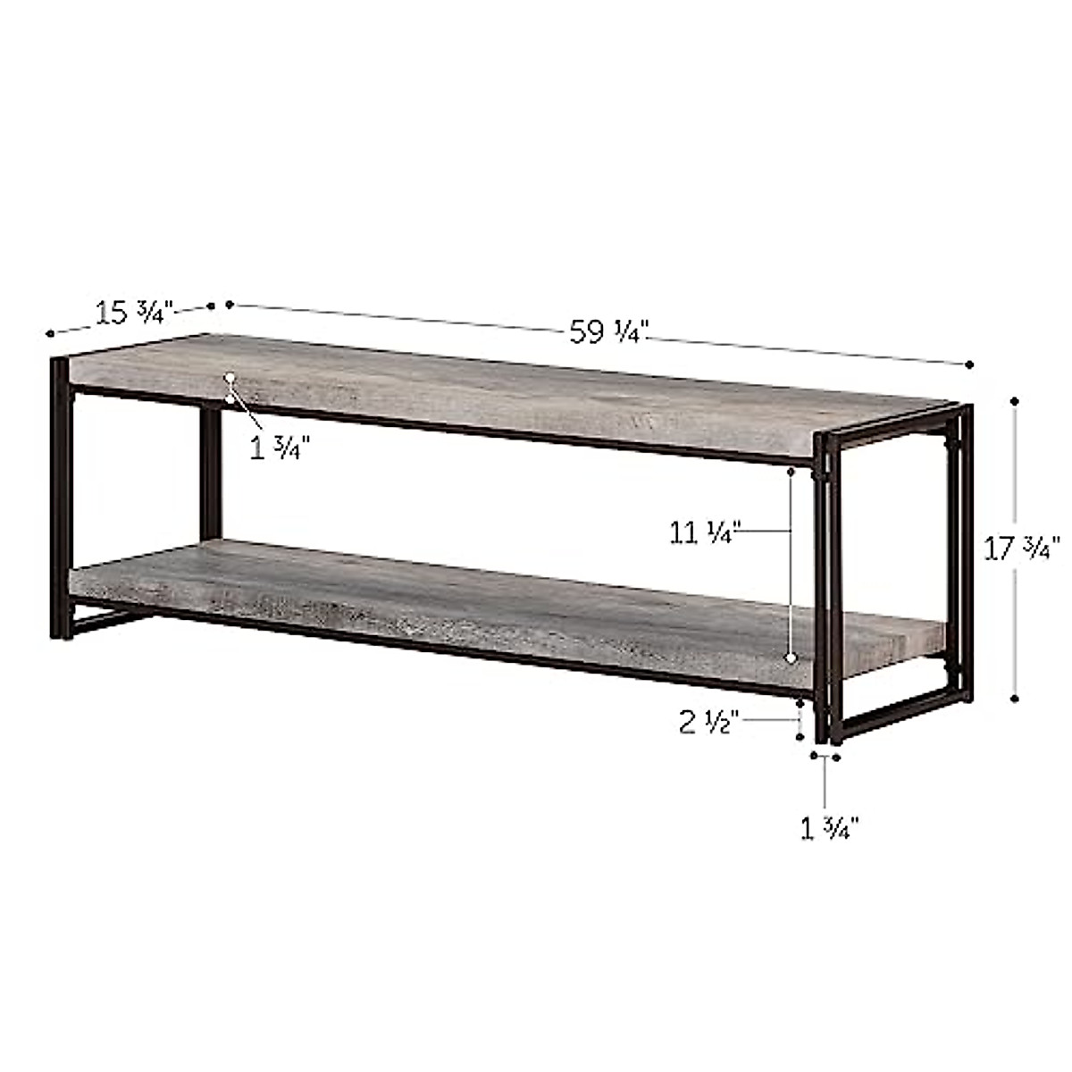 South Shore Gimetri TV Stand-Driftwood Gray