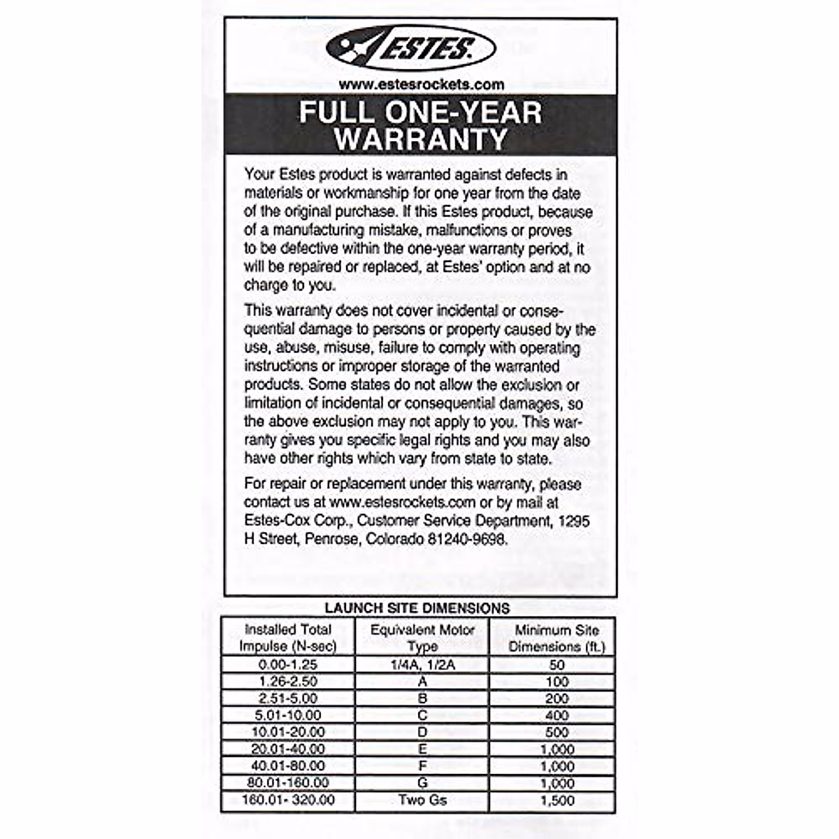 United Model B6-4 Engine Pack, Includes 3 Model Rocket Engines