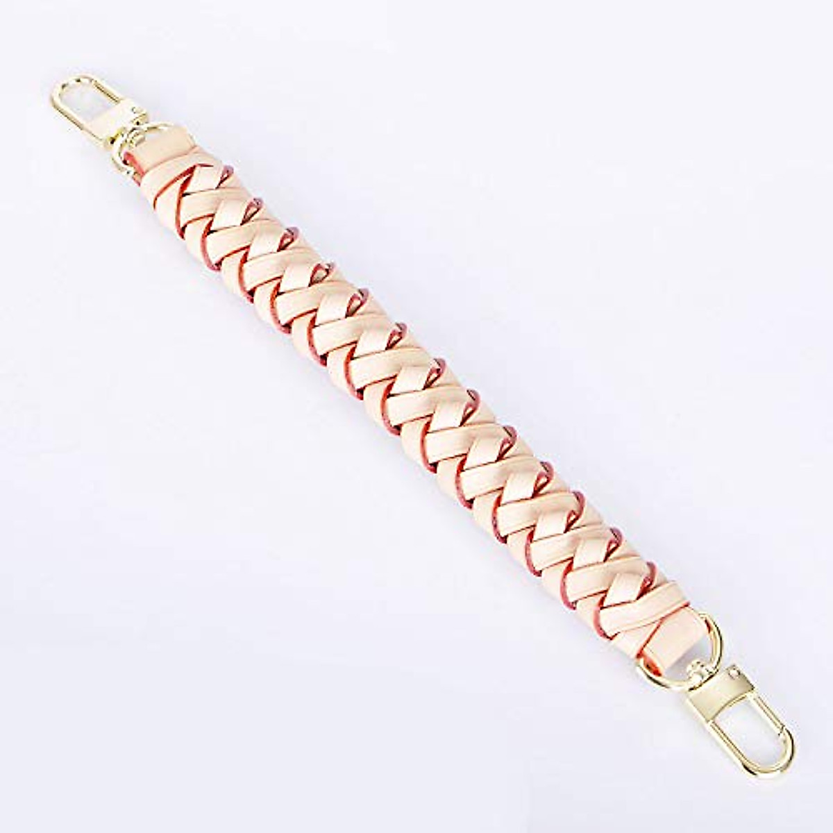 Genuine Vachetta Leather Braided Handle Compatible for Beaubourg Hobo Top Handle Neonoe Strap (Yellow Extended Version)
