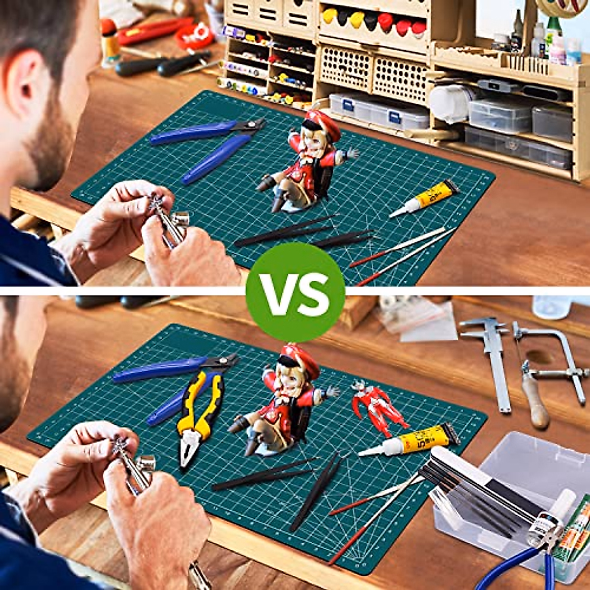 Bucasso Model Paint Rack, Wooden Paint Organizer, MDF Material, Model Tool Storage Rack, Tool Storage, Brush Storage, Dedicated Paint Rack, Craft Supplies Storage, Brush/Tool Holder, GK2