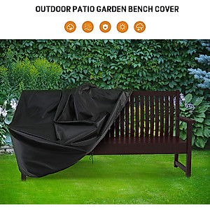 Outdoor Bench Cover,Patio Loveseat Cover Waterproof Patio Furniture Covers for Outdoor Park Loveseat,Sofa, Glider,Furniture Chair Cover,48" W x 29" D x 36" H