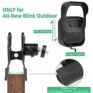 Flexible Clamp Mount for Blink Outdoor(3rd Gen) Camera, Weatherproof Protective Housing and Metal Clip Mount to Attach Your Blink Home Security Camera Anywhere with No Tools