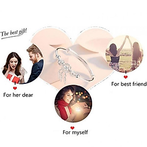 yijan Dreamcatcher Bracelet,S925 Sterling Silver Fashion Elegant Dream Catcher,Adjustable Tassel Feather Charm Bracelet Bangle,Fashion Elegant Jewelry Accessories for Women/Mum/Wife/Girlfriend