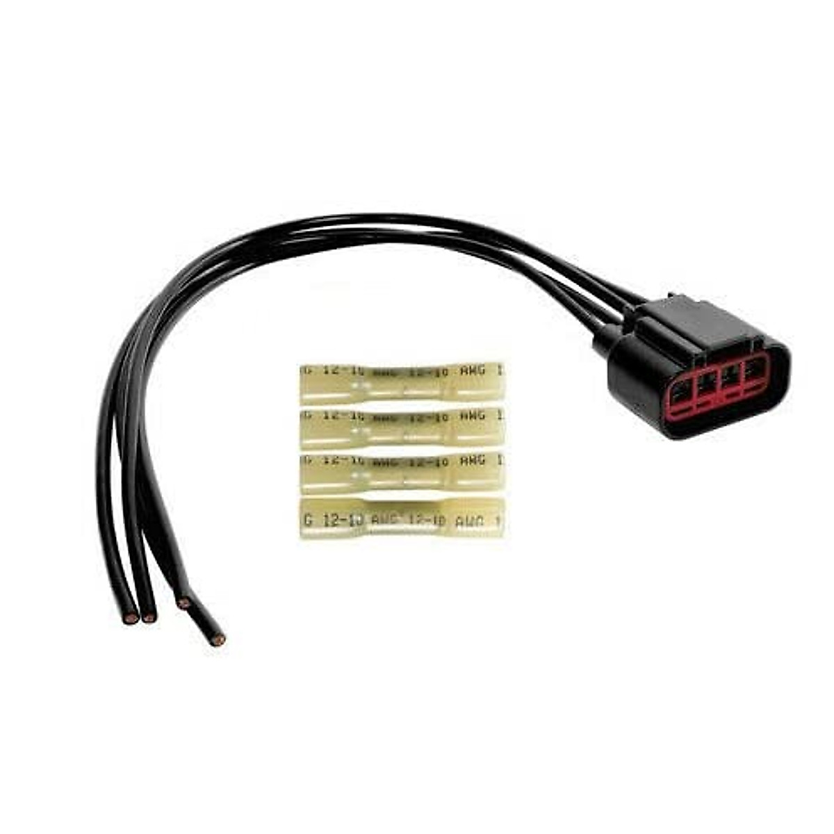 Muzzys WPT688 (Upgraded 12AWG Wires) HVAC Blower Motor Resistor Repair Connector Plug Harness Pigtail FITS: Ford Explorer Escape Expedition Mustang Fiesta Lincoln Navigator Mercury 3U2Z14S411ZEA