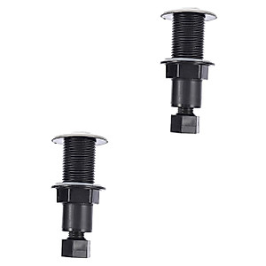 DOITOOL 2pcs Kitchen Air Bathtub Air Garbage גקוזי Disposal Accessories Waste Disposal Tub Bathroom Disposal Air Bathtub Supply Air Button Stainless Steel Component Plastic