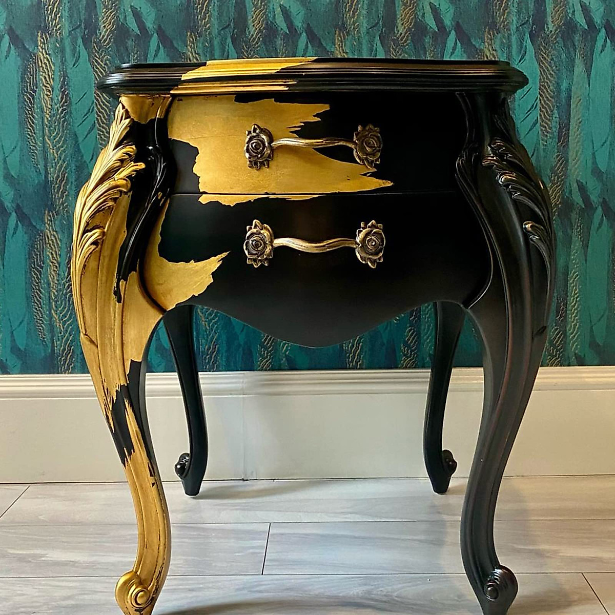 Acrylic Paint Metallic Gold, Non Toxic, Non Fading, 100ml Gold Leaf Paint for Art, Painting, Handcrafts, Ideal for Canvas Wood Clay Fabric Craft Supplies