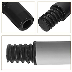 SEWOART 12 Pcs Mop Head Broom Handle Threaded End Pole Adapter for Broom Push Broom Handle Household Cleaning Tools Threaded Handle Tips Handle Tips for Broom Poles Connector Black Plastic