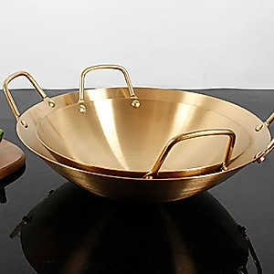 UPKOCH Stainless Steel Cookware Stainless Steel Sukiyaki Hot Pot: Japanese Style Single Serving Shabu Shabu Hot Pot Sukiyaki Nabe Pot Kitchen Cooking Tool Camping Accessories