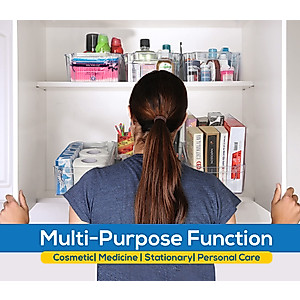 Utopia Home Pantry Organizer - Set of 10 Refrigerator Organizer Bins - Fridge Organizer for Freezers, Kitchen Countertops and Cabinets - BPA Free (Clear)