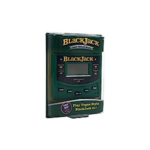 RecZone LLC Vegas Gambling Electronic Travel Game Pack - Slot Machine, Poker, and Blackjack Handheld Game
