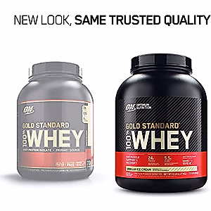 Optimum Nutrition Gold Standard Whey Vanilla Ice Cream -- 5 lbs