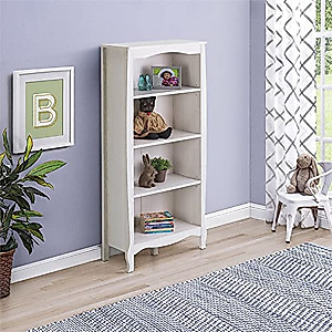 4D Concepts Lindsay BOOKCASE, Stone White Oak