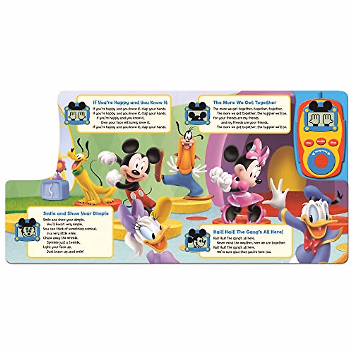 Disney - Mickey Mouse and Minnie Mouse Digital Music Player Sound Book - Songs to Go - Play-a-Song - PI Kids