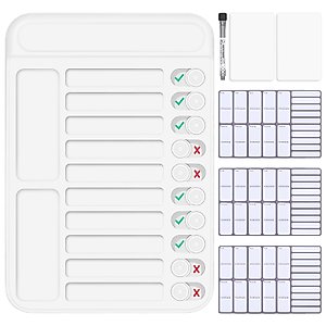 Dry Erase Chore Chart for Kids to Do List Magnetic Checklist Board Reusable RV Daily Routine Schedule Planning Boards with Blank Checklist Cardstock for Habit Tracker or Daily and Weekly Planner