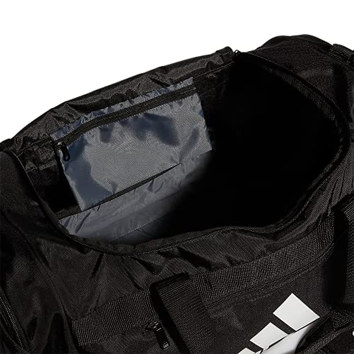 adidas Unisex adult Defender 4 Medium Duffel Bag, Black/White, One Size