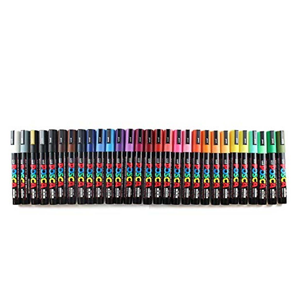 Posca Uni Paint Marker Pen - Medium Point - 1 Count (Pack of 29) Color Set, Japanese stationery original packaged (PC-5M29C)