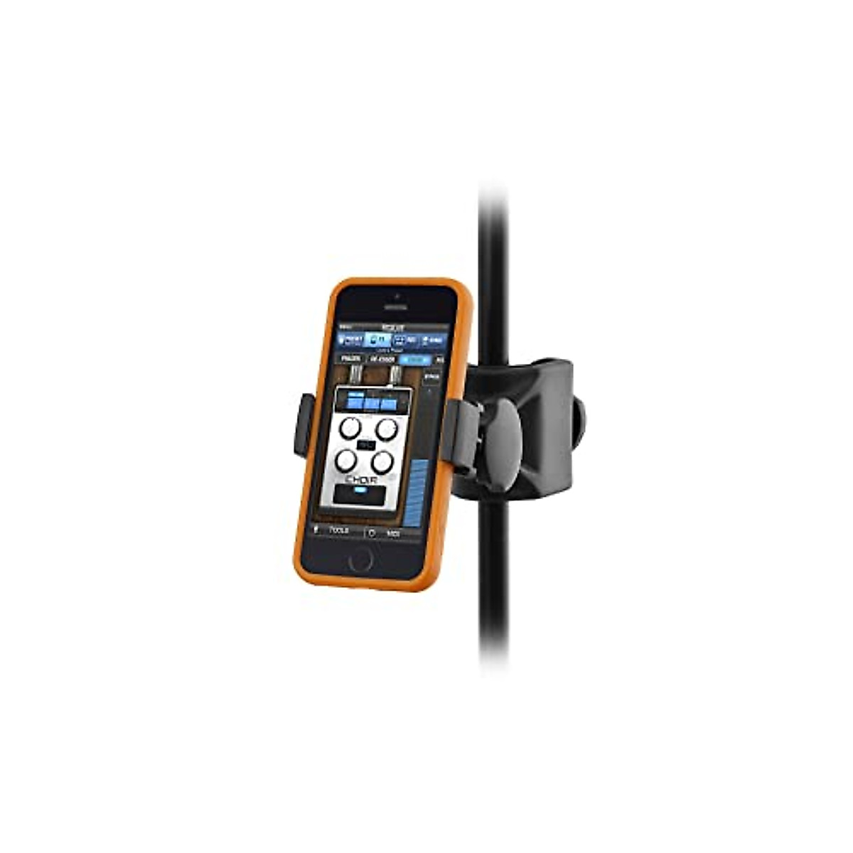 IK Multimedia iKlip Xpand Mini mic Stand Phone Holder, Compatible with iPhone & Android Smartphones 3.5" to 6", with Adjustable 360° Swivel