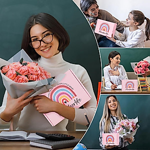 Teacher Appreciation Gifts with 20 OZ Wine Tumbler,Unique Teacher Birthday Gift Set,Thank You Teacher Gifts for Women Men,Christmas Teacher Gifts for Women