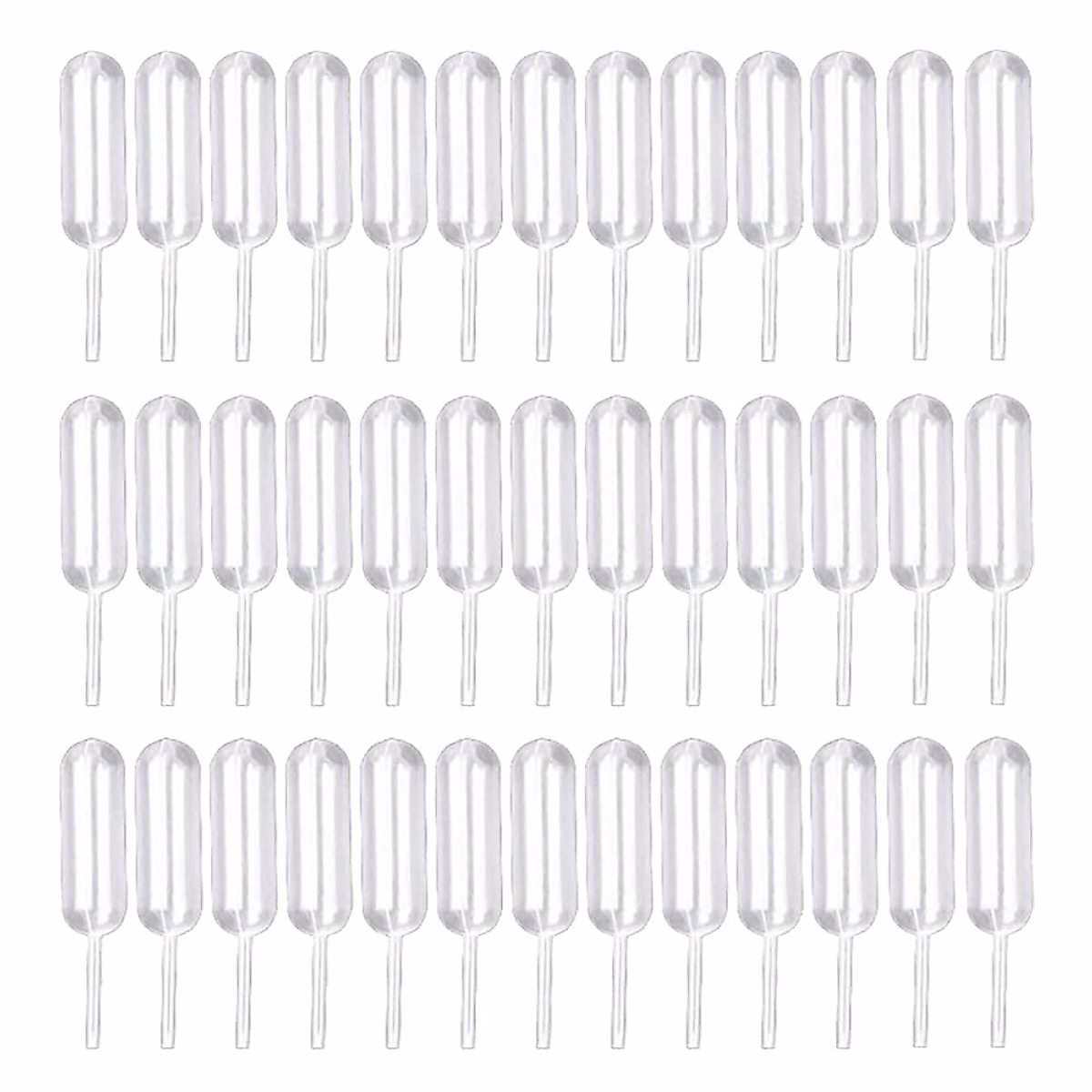 UUYYEO 100 Pcs 4ml Mini Plastic Pipettes Small Sauce Squeeze Droppers Cupcake Shots Liquid Infusers Injectors Dropping Pipettes Eye Dropper Pipettes
