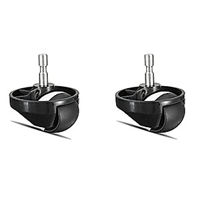 2 Pack Replacement Front Wheel Caster Compatible With Roborock S7 S7+ S7 MAXV ultra Vacuum Cleaner Accessories (Black)