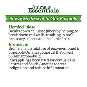 Animal Essentials Plant Enzyme & Probiotics Digestive Supplement for Dogs & Cats, 10.6 oz - Digestion Support
