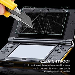 yufulai Screen Protector Glass Film Screen Protectors for New 3DSXL 2015