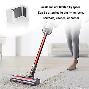 Vacuum Cleanner Wall mount Stand for Dyson V11 V12 Storage Holder Compatible for Dyson V11 V12 Vacuum Cleaner Bracket Wall Mount Support Organizer, Not Compatible for V12 Slim (White, V11 V12)