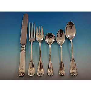 Palm by Tiffany & Co Sterling Silver Flatware Service for 8 Set 51 pieces