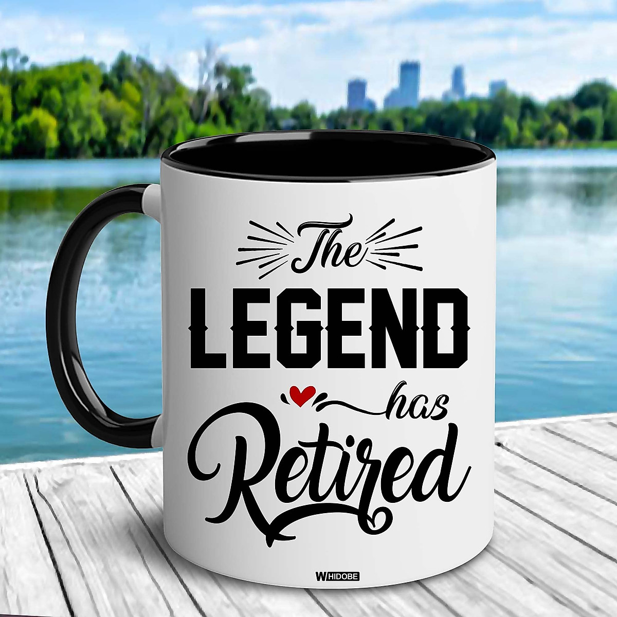 WHIDOBE Retirement Gifts Retirement Mug Retired Mug The Legend Has Retired Mug for Women Men Dad Mom Retired Calendar Mug Coworkers Office Family Idea Her Mothers Fathers Day Birthday Christmas