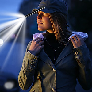 Aster 20 Pieces Flashlight Clip Black Pocket Clip Removable Pen Light Accessory Penlight Replacement Clip for Flashlights