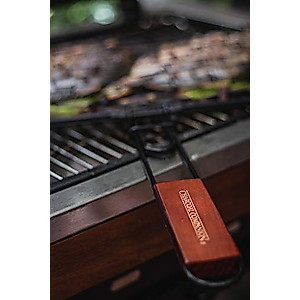 Charcoal Companion CC3150 Flexi Non-Stick Basket with Folding Handle for Easier Storage, Perfect for Grilling Fish, Steaks & More