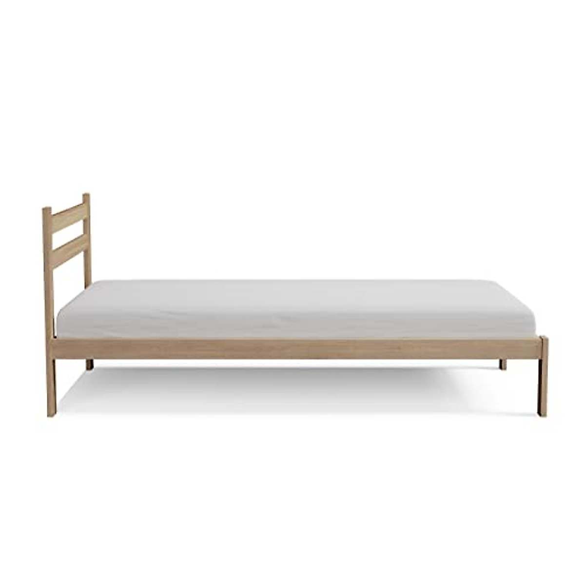 Amazonas Twin-XL Bed Solid Pine Wooden Single Bed Unfinished with Hardwood Slats Support Suitable for Boys Girls Kids Bedroom Wooden Bed Frame Single Bed Ready to Finish