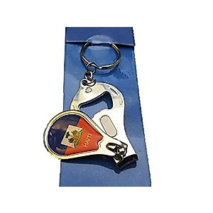 2pcs. Haiti Flag Nail Clipper Bottle Opener Haitian Pride