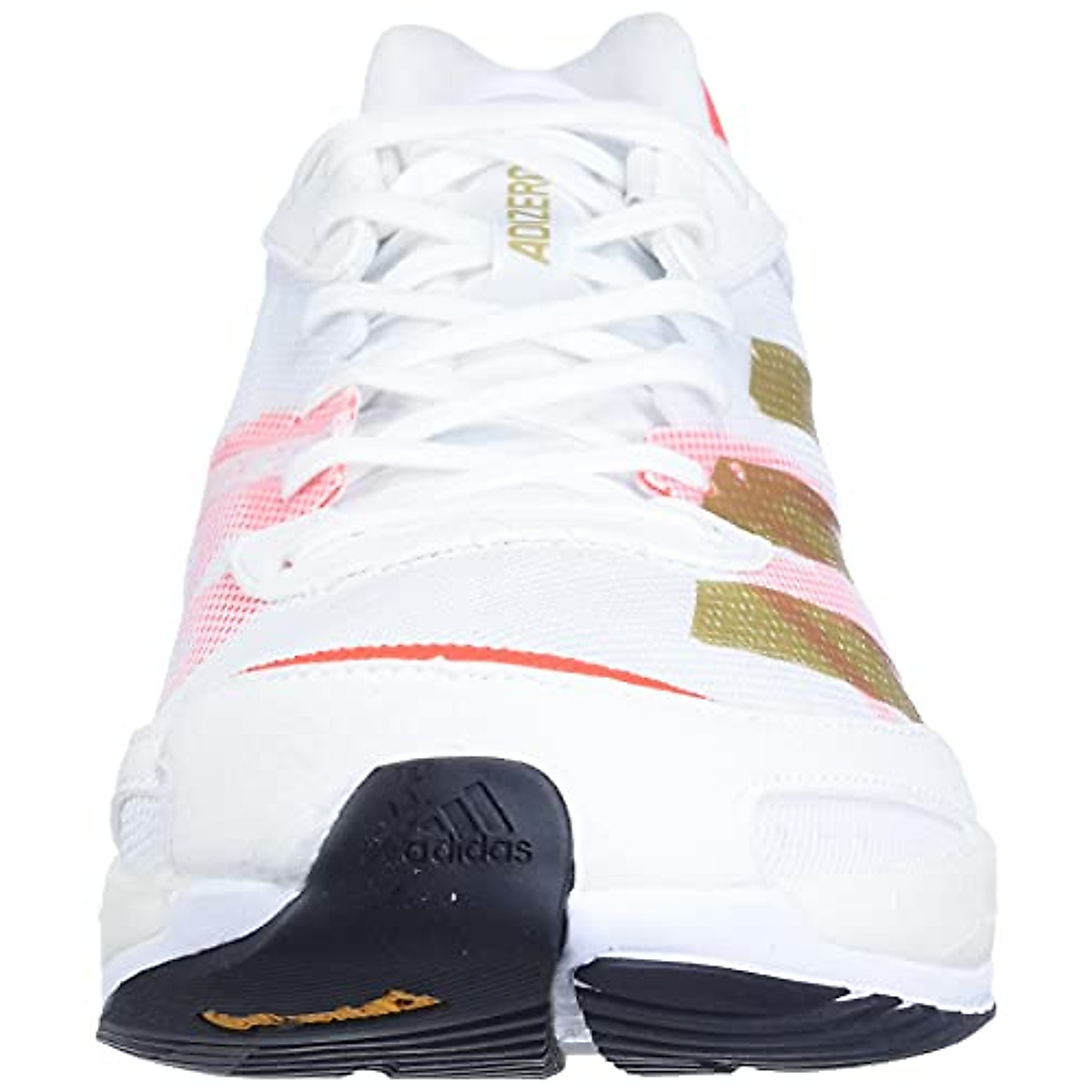 adidas Adizero Adios 6 Running Shoe - Women's FTW White/Gold Metallic/Solar Red, 6.5