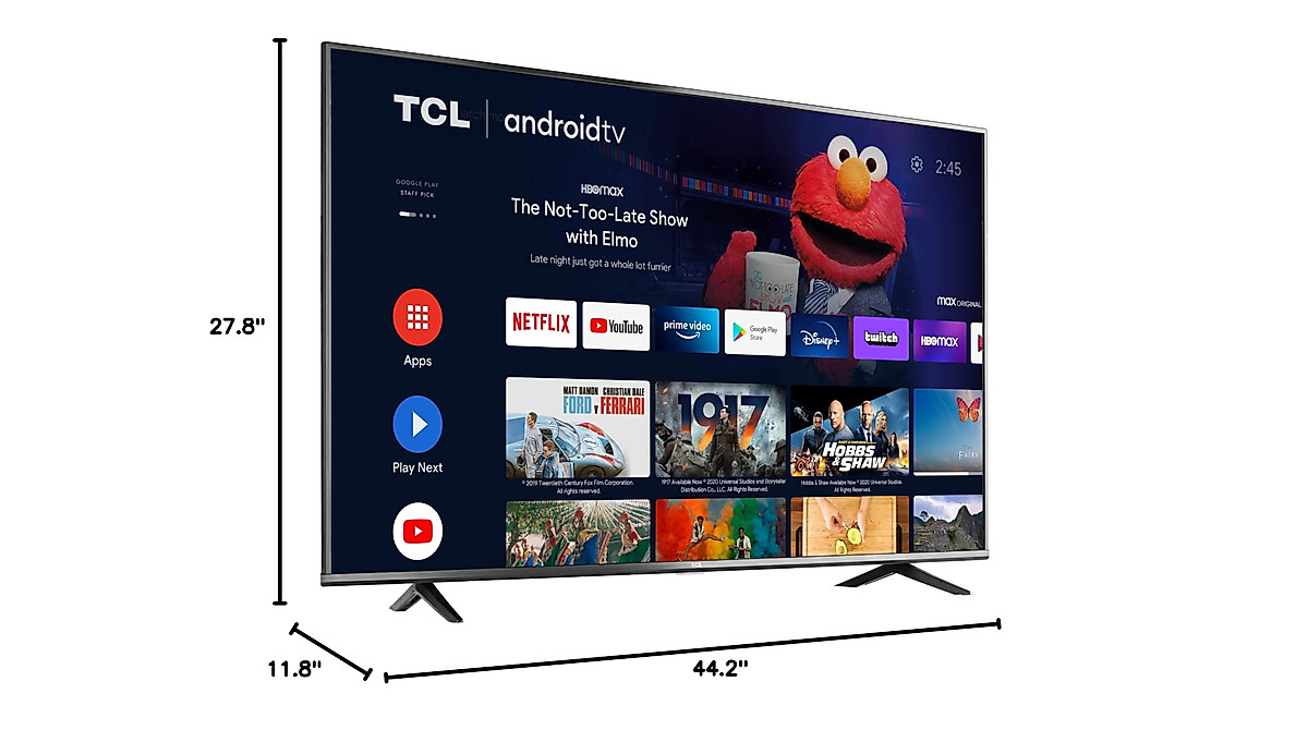 TCL 50-inch 4K UHD HDR Android TV - Smart Streaming & Voice Control