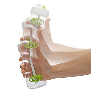 GFZYLQ Salad Dressing Shaker Container, Dripless Pour, Leak-free, Soft Grip, BPA Free, Homemade Salad Dressing Bottle Mixer Measure, 500ml