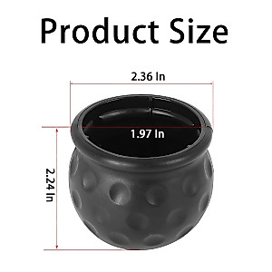 AUCELI 4PCS Trailer Ball Cover, 2 inches ID Rubber Towing Hitch Ball Protector for Daily Use Shop Store, Waterproof Dustproof Towball Sleeve Cap Replacement Car Accessories Universal for Truck RV Boat